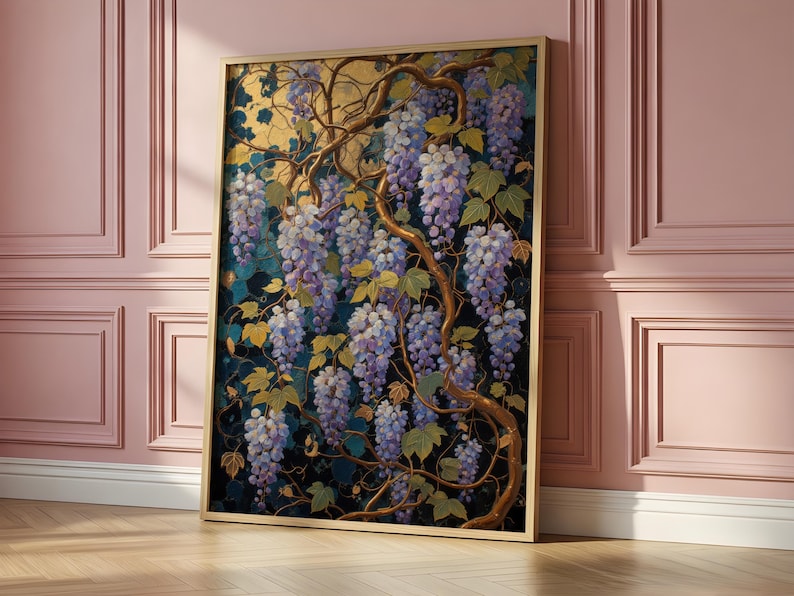 Grapevine Poster, Art Nouveau Wall Art, Vintage Victorian Botanical ...