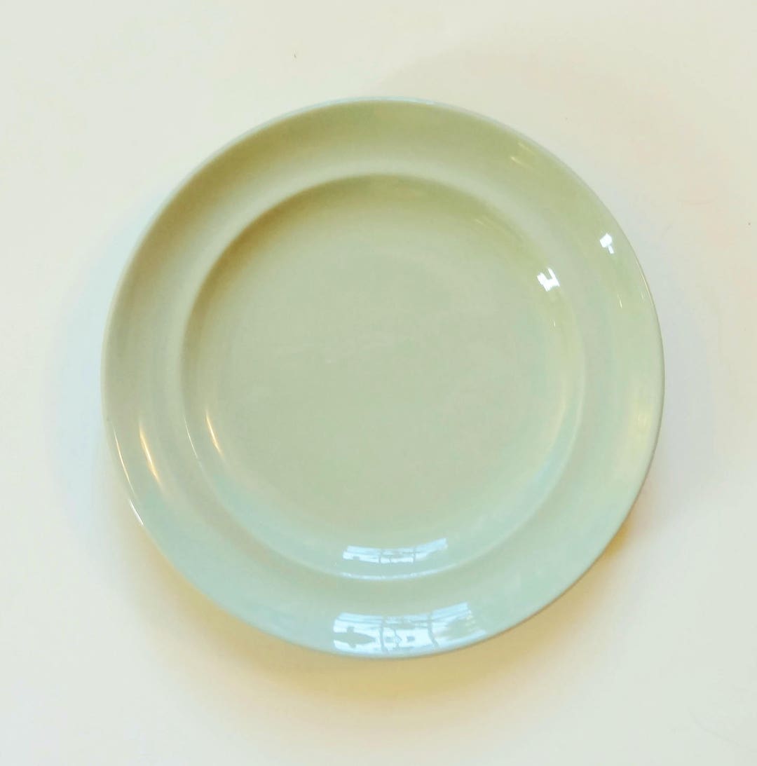 8 SPODE 'flemish Green' SIDE PLATES Lovely Celedon Green Color 1940s ...