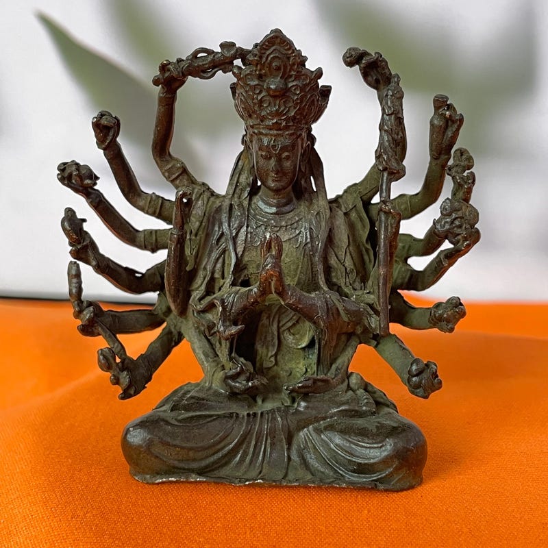 Kuanyin Copper Statue - Etsy