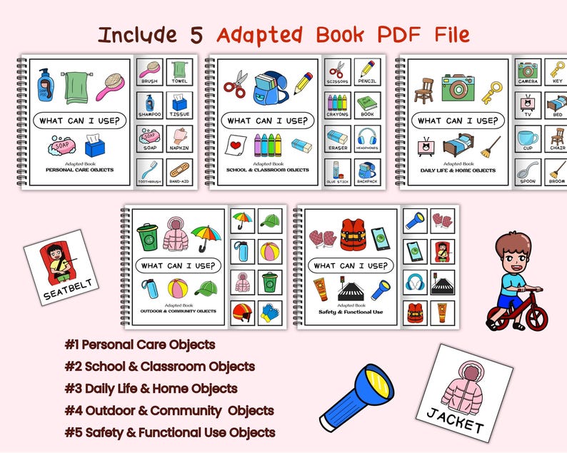 Bundle Adapted Book What Can I Use | ABA Preschool Activities | Special ...