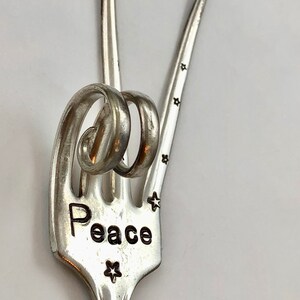 PEACE Sign Fork Garden Marker With STARS Plant Label - Etsy