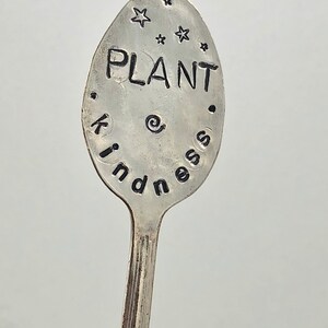 Garden Marker, Plant KINDNESS Plant Label Sign, Recycled Stamped Tea ...