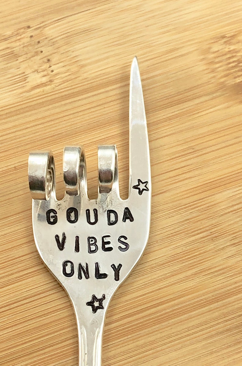 Charcuterie Board Cheese Pick Appetizer Fork Pick Stamped - Etsy