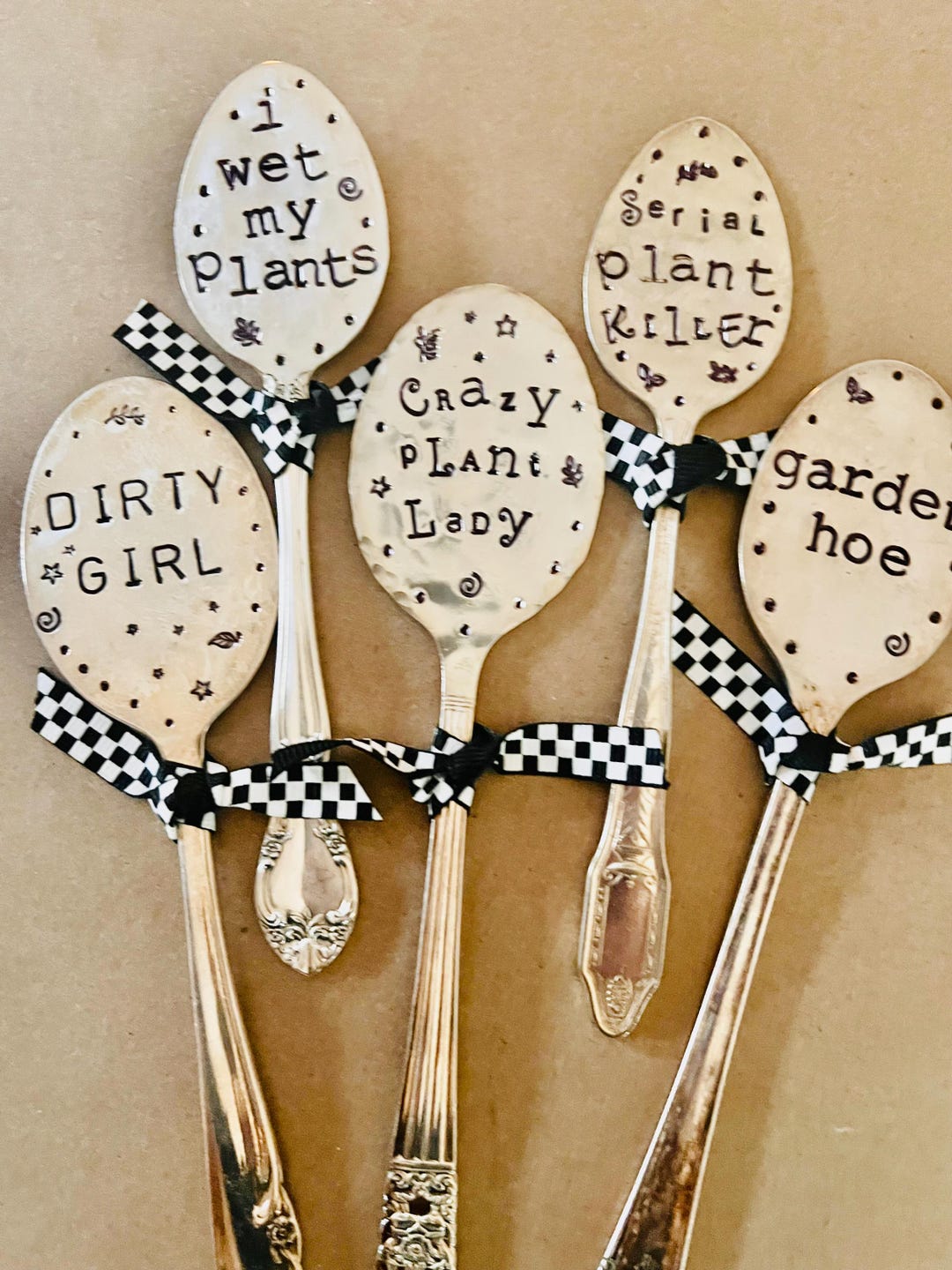 Silverware Plant Markers, Spoon Garden Markers, Herb Markers Spoon, Sold Individually, Garden ...