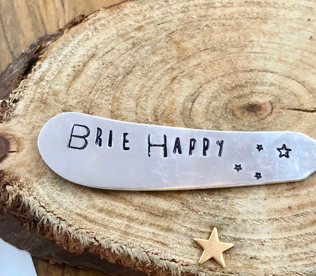 BRIE HAPPY, Spreader, Silver Plate Stamped With Stars, Charcuterie ...