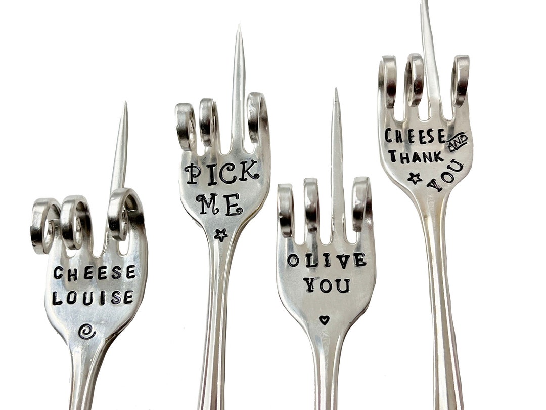 Appetizer Forks Ready to Ship, Made From Silver Plate Spoon Handles ...