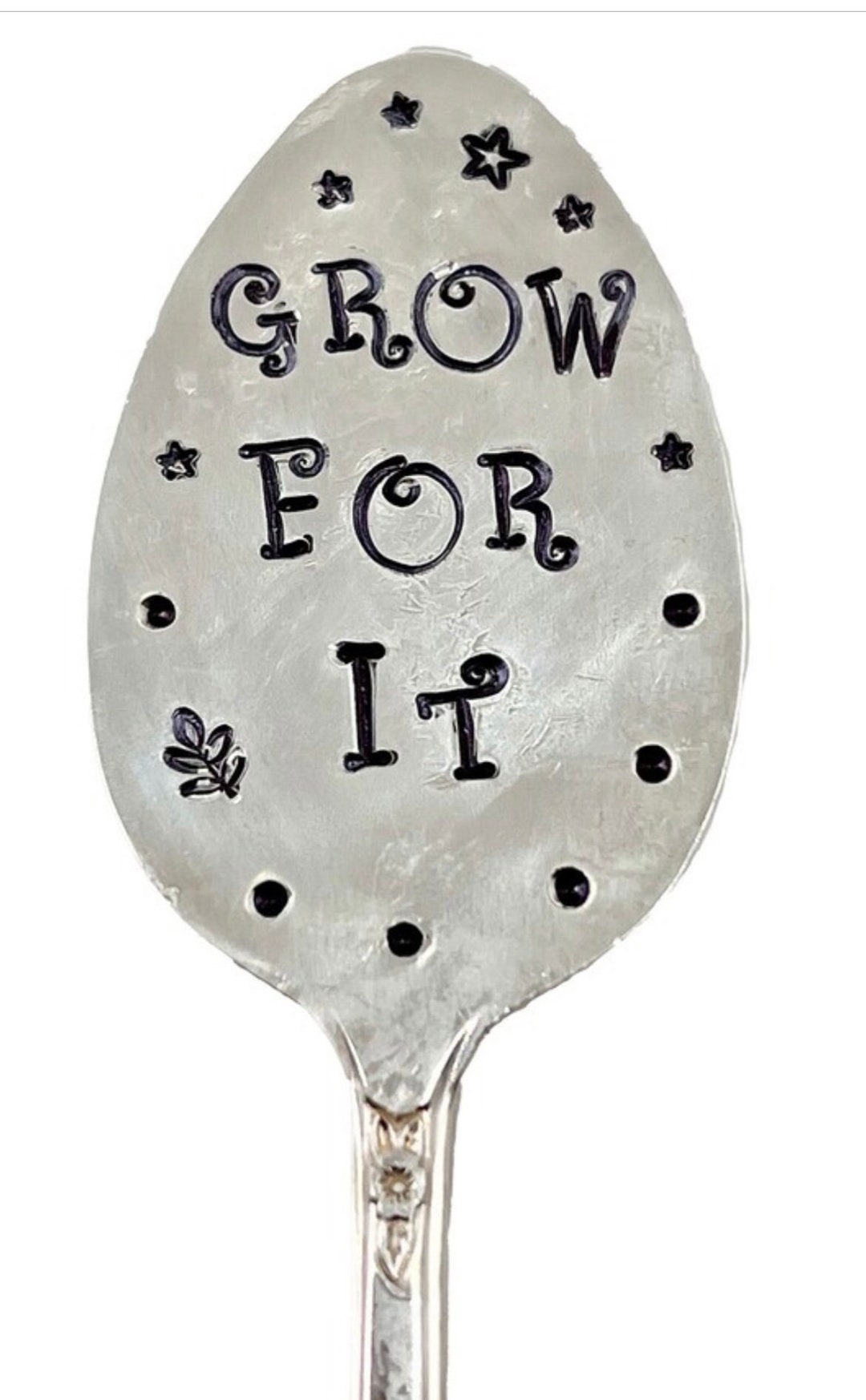 Garden Marker Herb Label Sign, GROW FOR IT, Positive Plant Sign ...