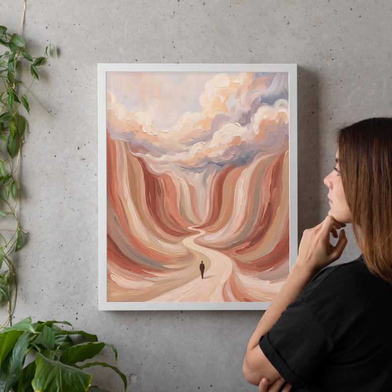 Surreal Desert Wall Art Printable Instant Download | Earth Tone ...