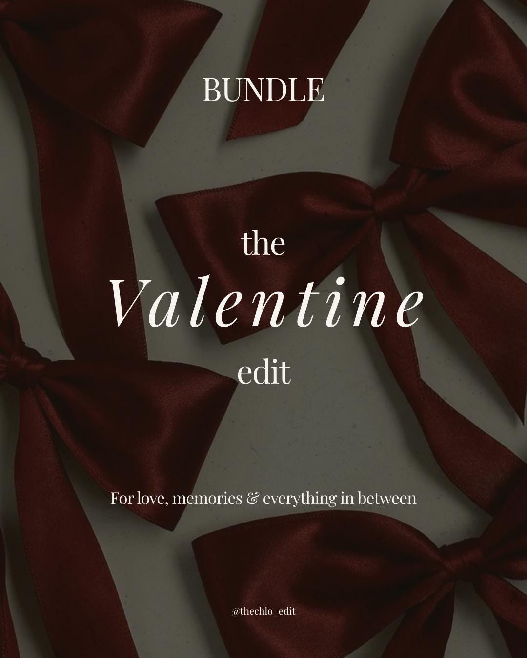 The Valentine Edit BUNDLE - Digital Canva Templates - Etsy