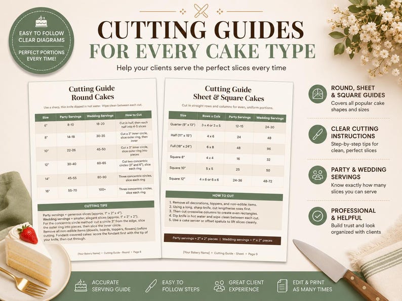 Bakery Order Form Template, Home Bakery Client Sheet, Cake Invoice ...