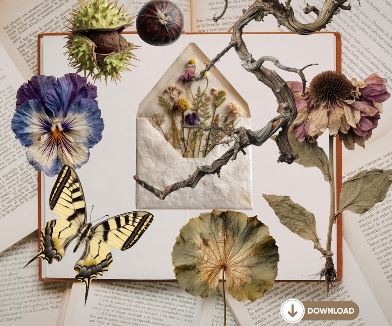 100+ Realistic Botanical Digital Stickers, Goodnotes Stickers for ...