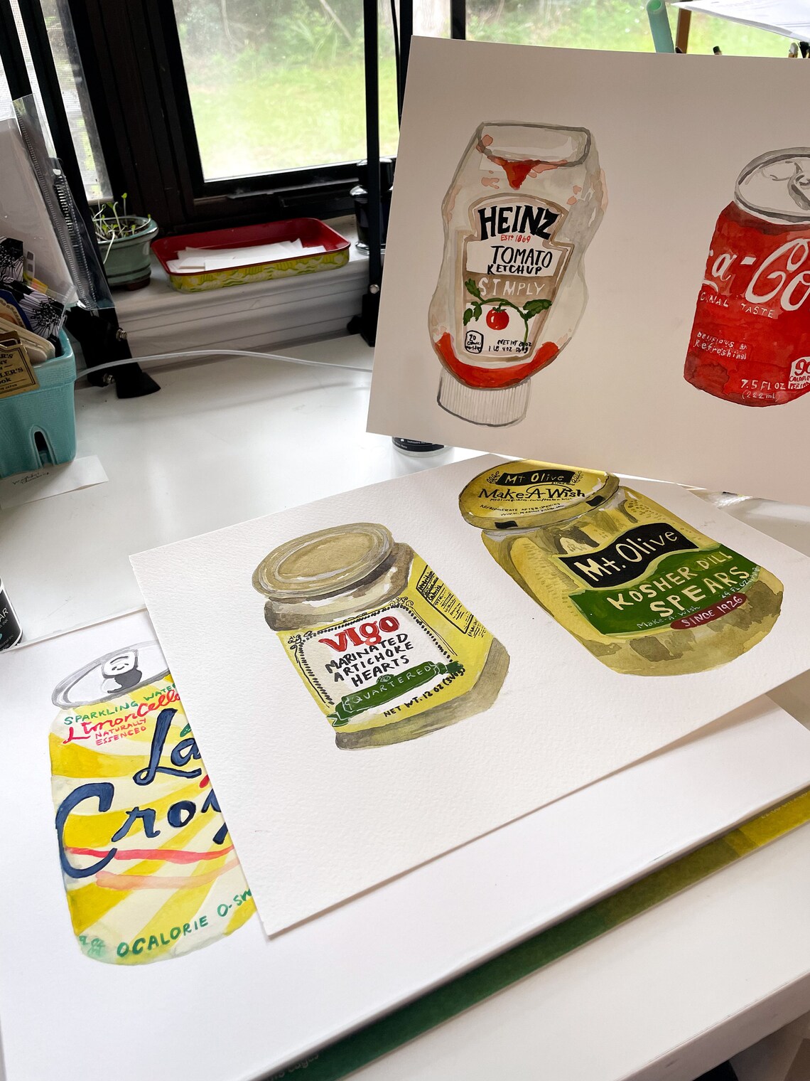 Contents of My Fridge Printable | Food Illustration | Collage Sheet ...