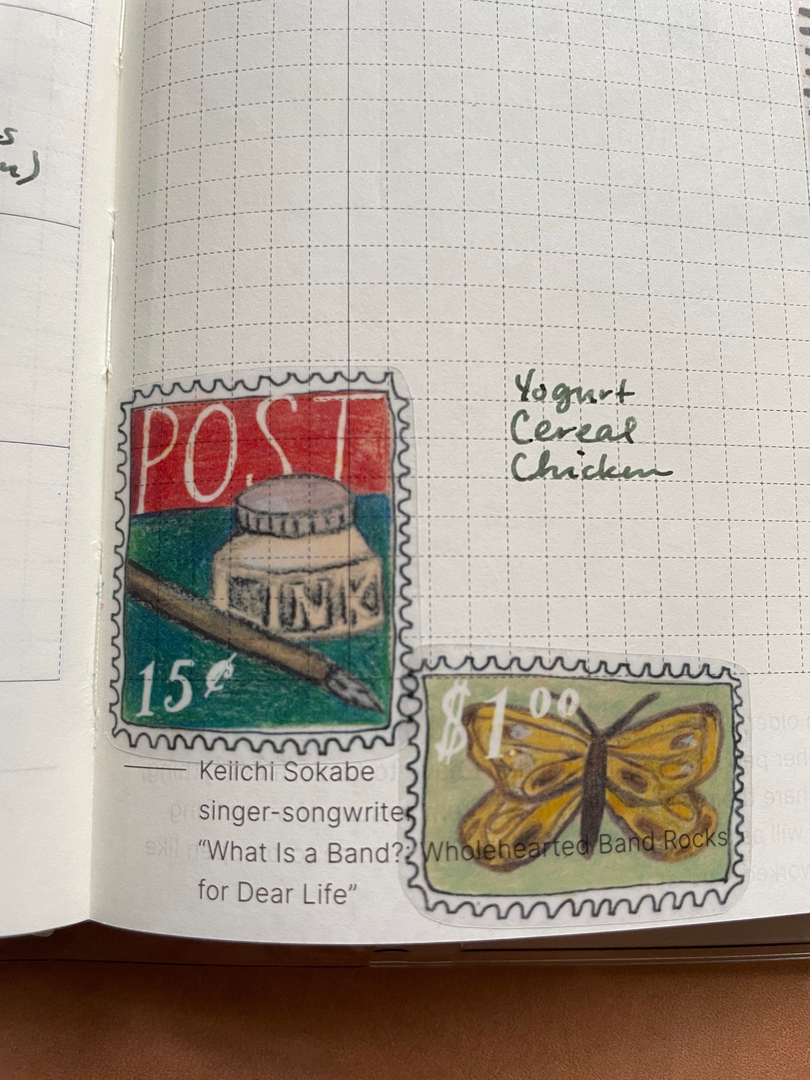 Postage Stamp Printable Stickers, Mail Art Stamp Illustrations, Pen Pal ...