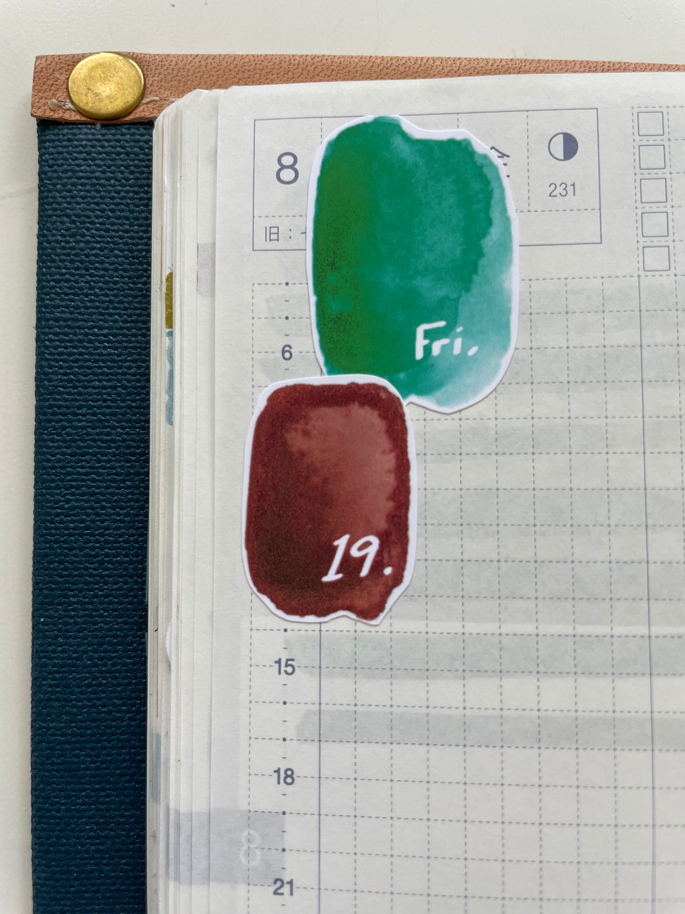 Color Diem Printable Stickers, Journaling Ephemera, Daily Journaling ...