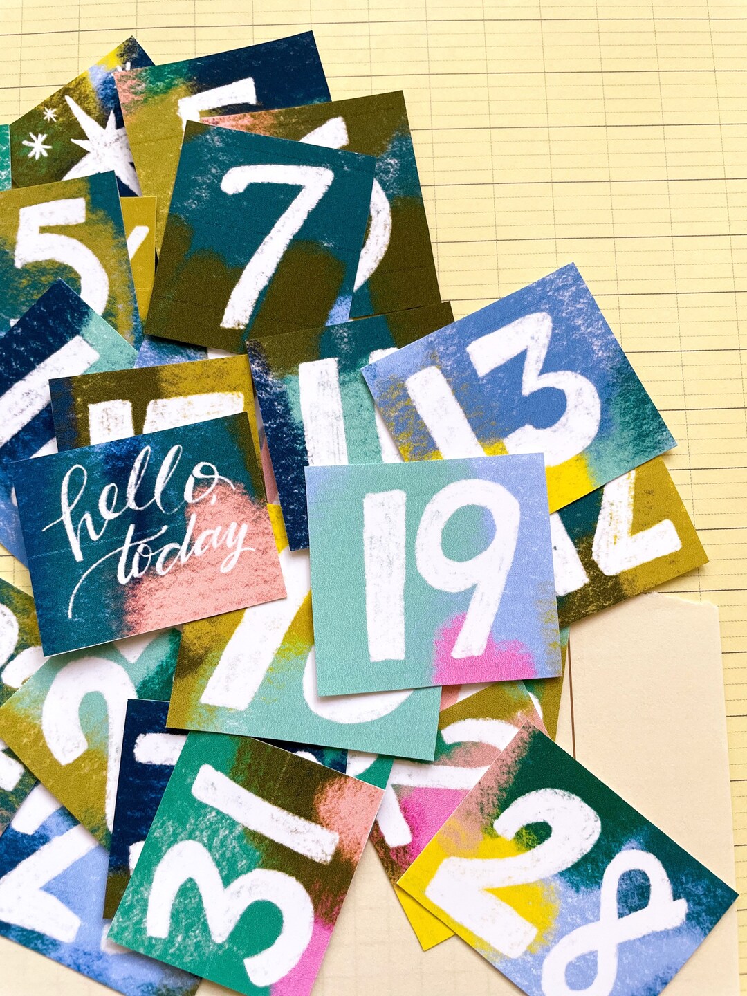 Hello Today Date Markers Numbers - Etsy