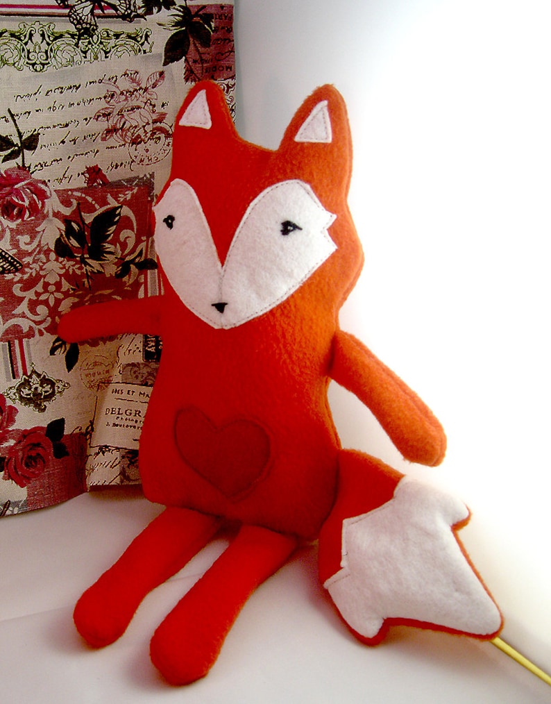 Stuffed Fox Sewing Pattern PDF Soft Toy Fabric Plush PDF - Etsy