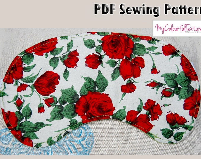 Sleep Eye Mask PDF Sewing Pattern - Etsy