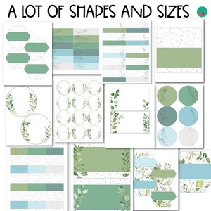 Editable Labels Nature Theme | Modern Greenery Classroom Decor - Etsy
