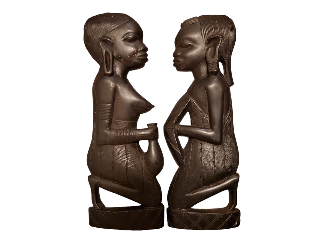 Pair of Beautiful 1970's African Carvings From Kenya - Etsy