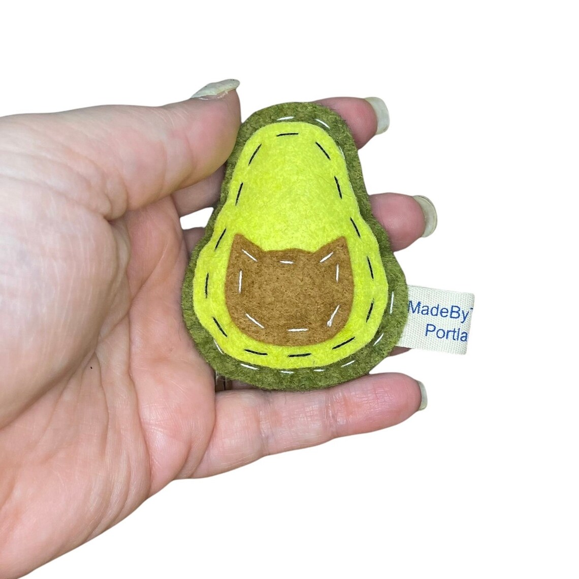 Avocado Cat Toy Organic Catnip Wool-blend Felt - Etsy