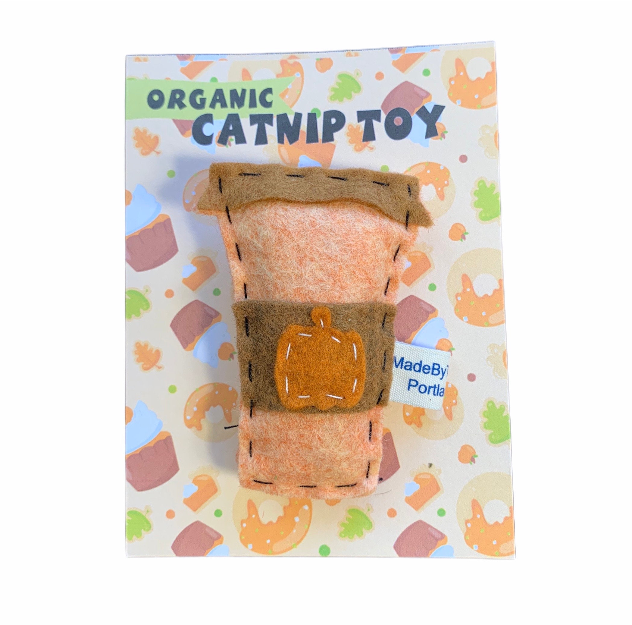 Pumpkin Spice Latte PSL cat toy organic catnip | Etsy