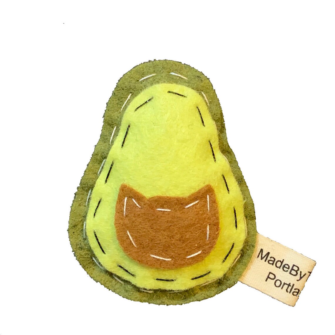 Avocado Cat Toy Organic Catnip Wool-blend Felt - Etsy