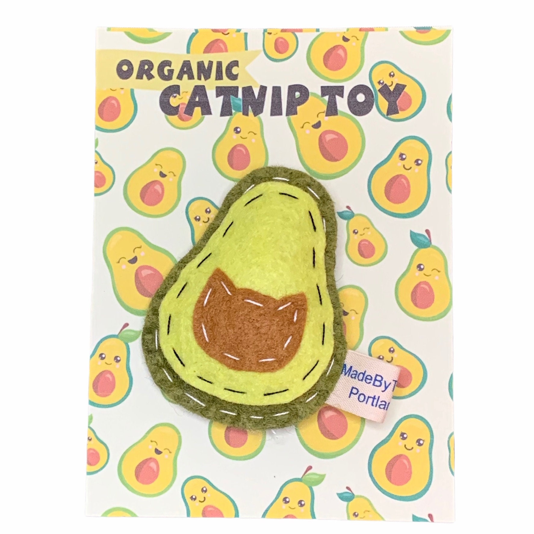 Avocado Cat Toy Organic Catnip Wool-blend Felt | Etsy