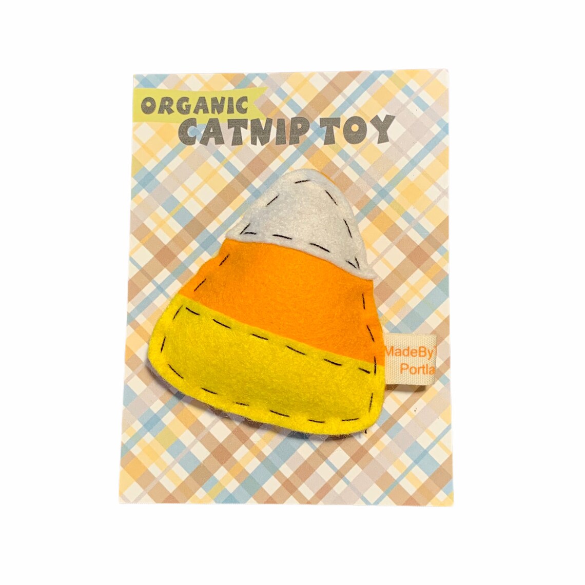 Candy Corn Cat Toy | Organic Catnip | Wool-blend Felt - Etsy