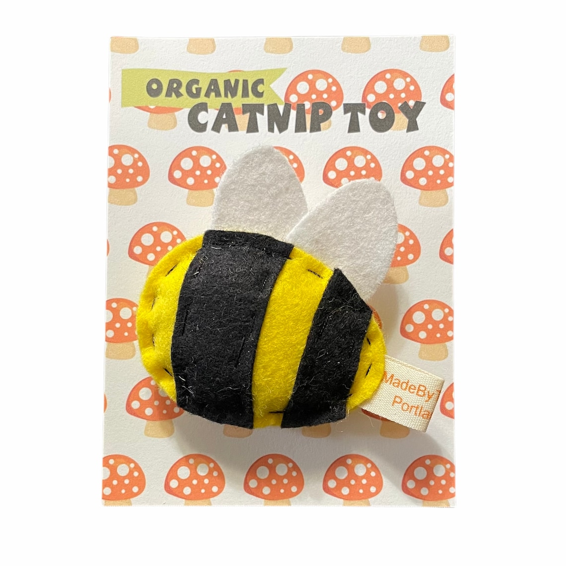 Bee Cat Toy Organic Catnip Wool-blend Felt - Etsy