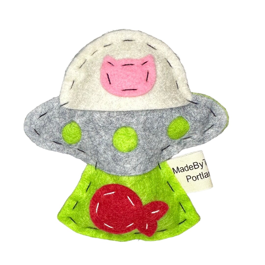 Alien Cat Toy | Organic Catnip | Wool-blend Felt - Etsy