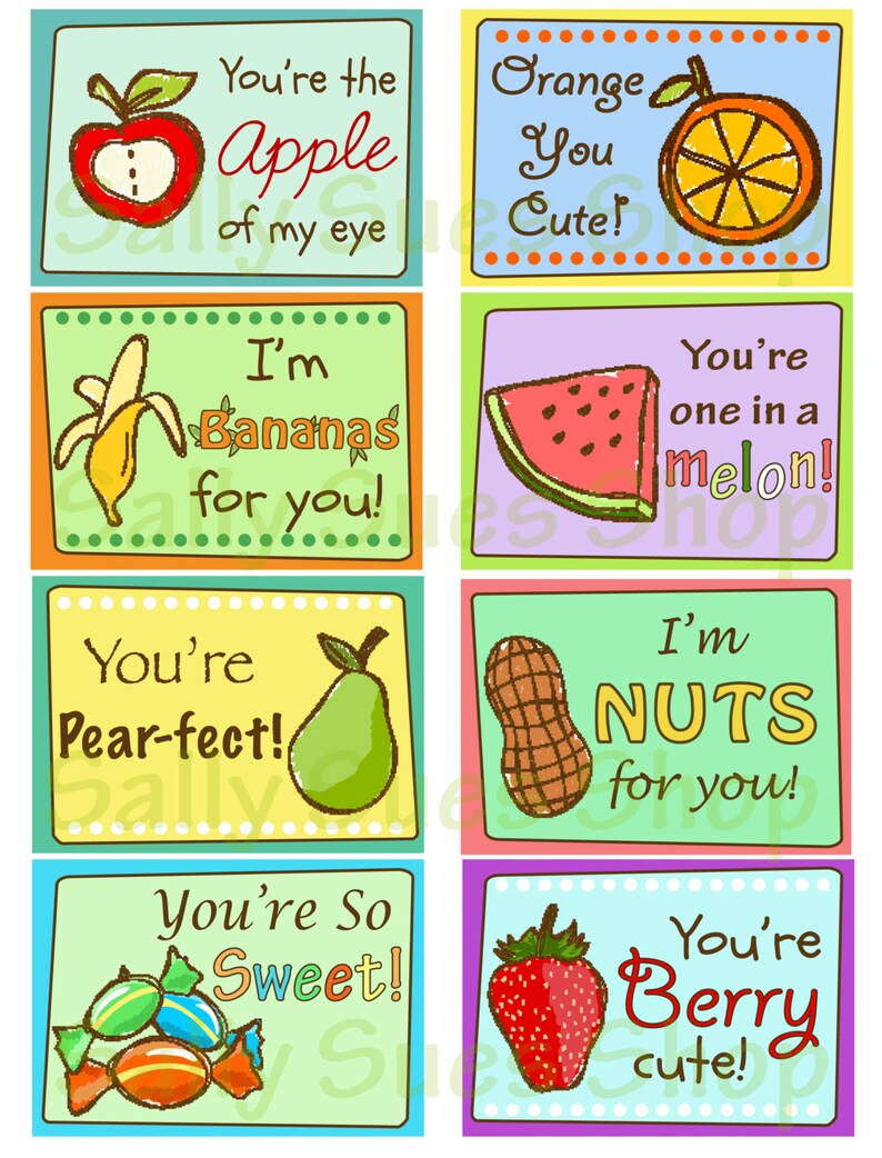 Lunch Notes Printable/back to School/love Notes/lunchbox - Etsy