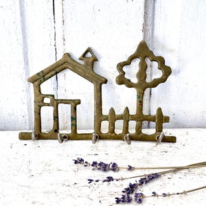 Vintage Brass Key Rack House Home Midcentury - Etsy