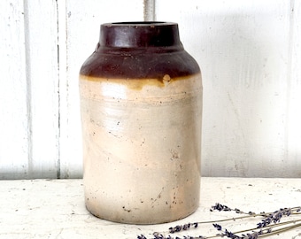 Vintage Cream Crock 2 Gallon Stoneware 11 Tall Beige Stoneware, Ceramic ...