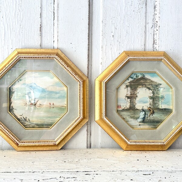 Gold Frame Watercolor - Etsy