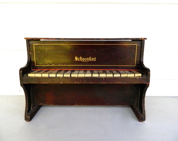 Vintage Childs Toy Piano Schoenhut - Etsy