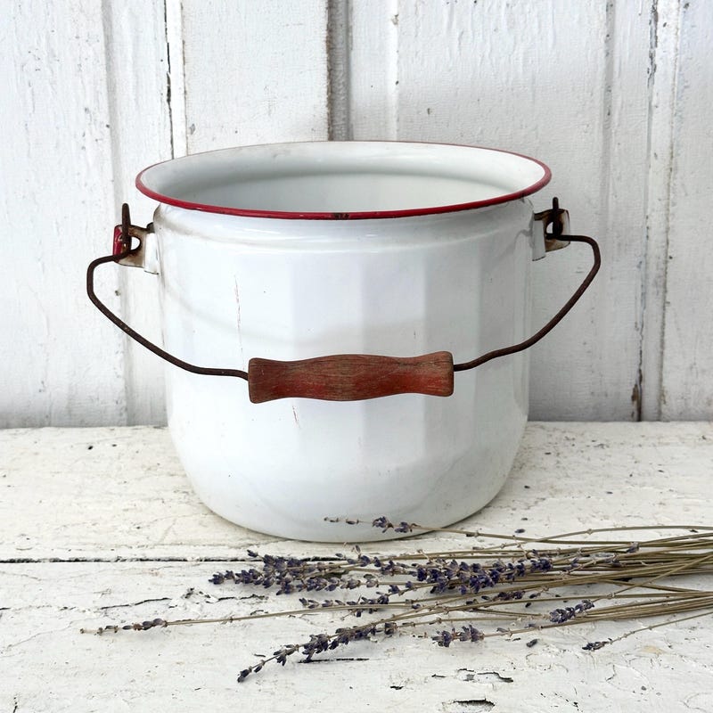 Enamel Bucket - Etsy