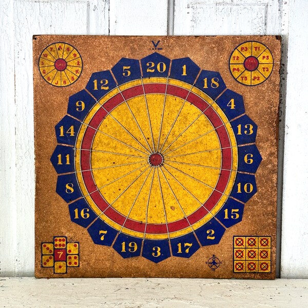 Vintage Baseball Dart Board - Etsy