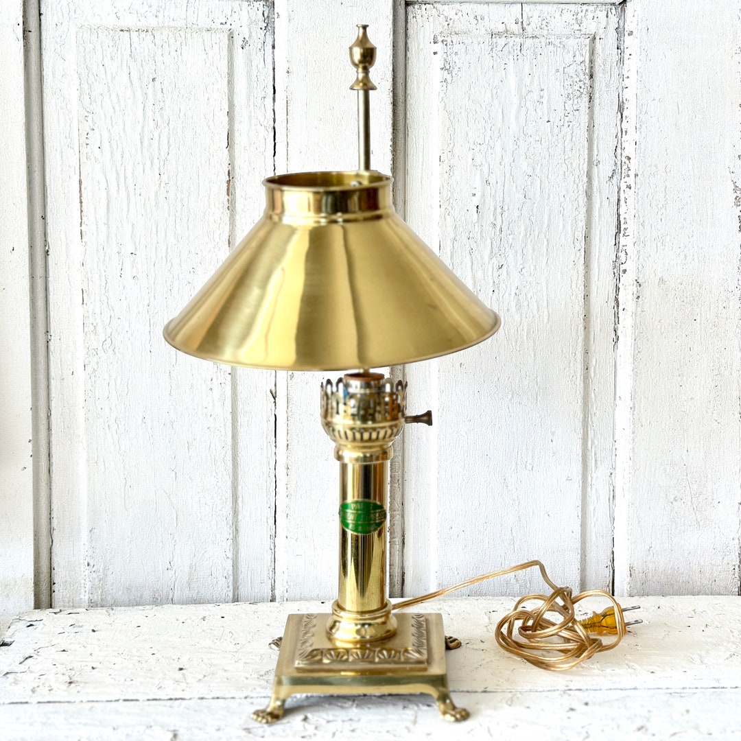 Vintage Brass Lamp Orient Express Paris Istanbul Brass Train Table Lamp ...