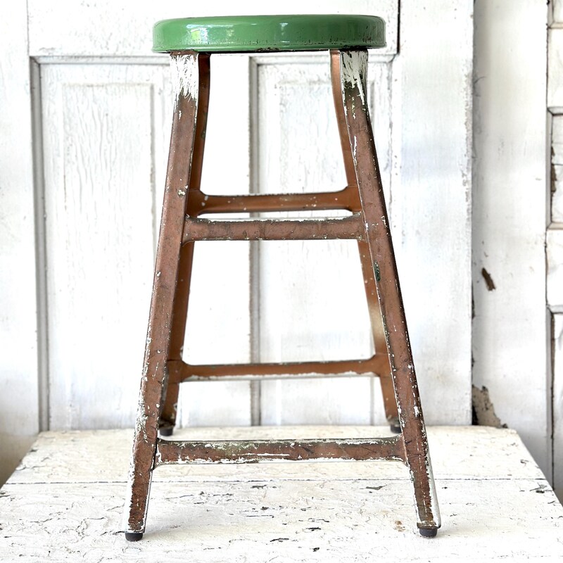 Vintage Metal Stool - Etsy