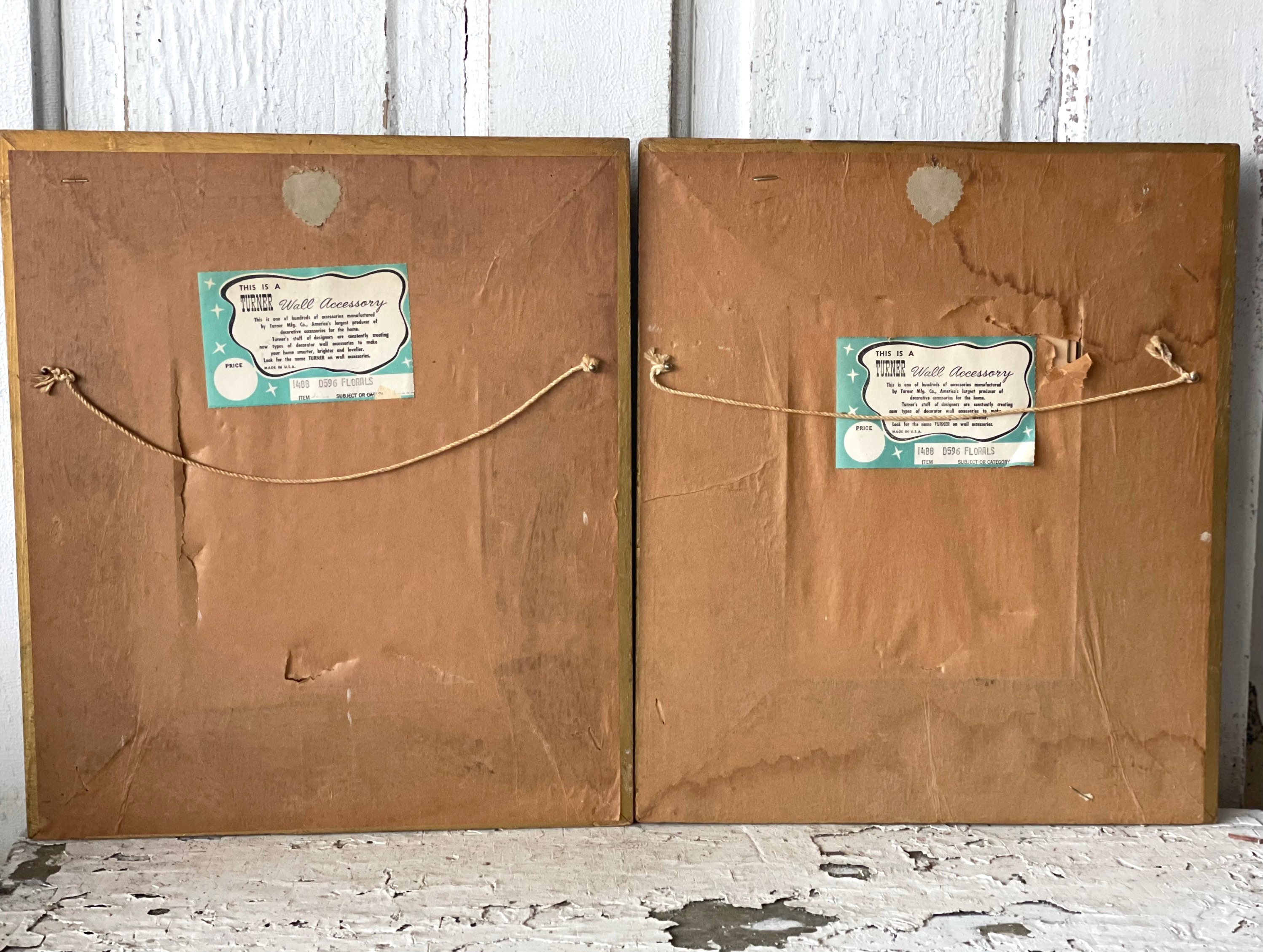 Vintage Framed Floral Wall Decor Art Deco Midcentury Wall Art - Etsy