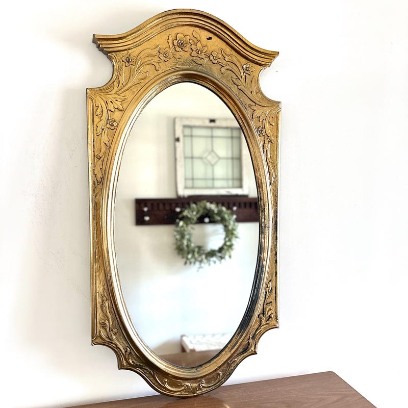 Large Vintage Mirror - Etsy