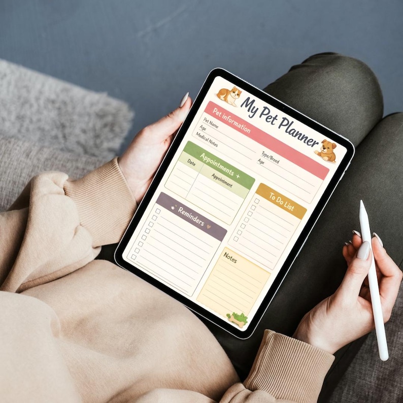 Multi-pet Organizer Planner – Animal Health Record, Vaccination Tracker ...