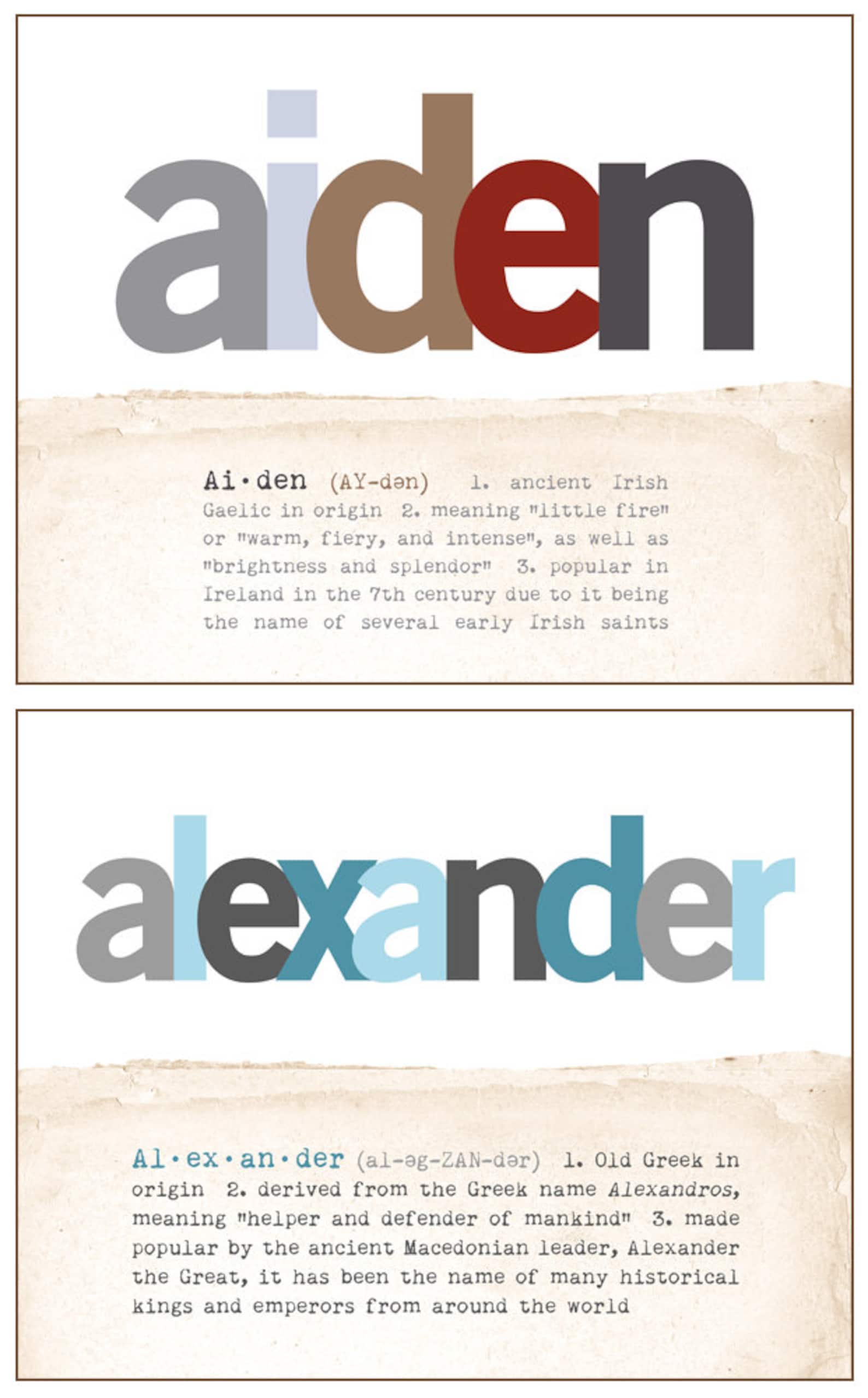 Personalized Child's Name Print Name Meaning Boy - Etsy