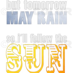 Sun and Sky Beatles Themed Set of Four Nursery Art Prints - Yellow ...