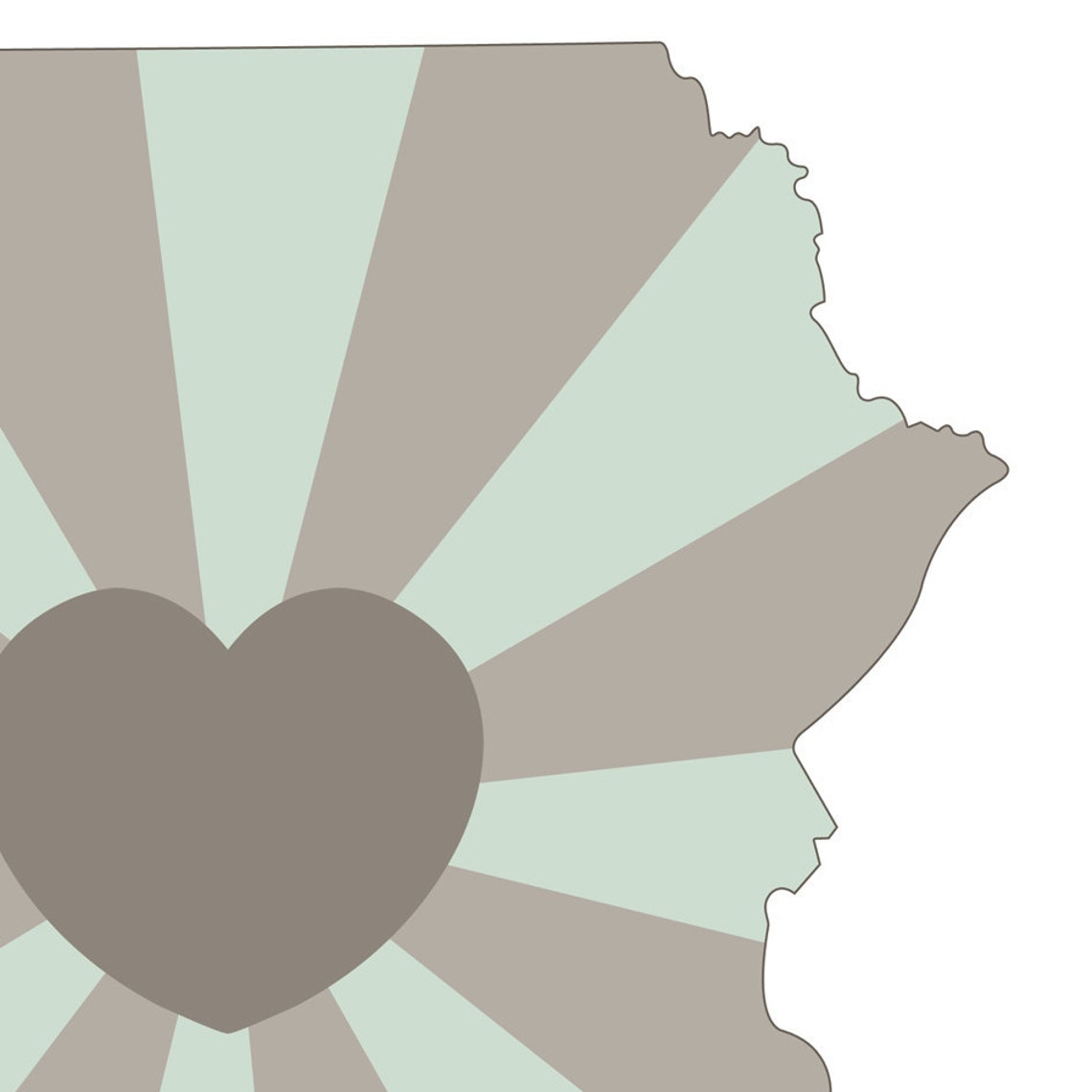 State of Love Pennsylvania Art Print Home is Wherever - Etsy