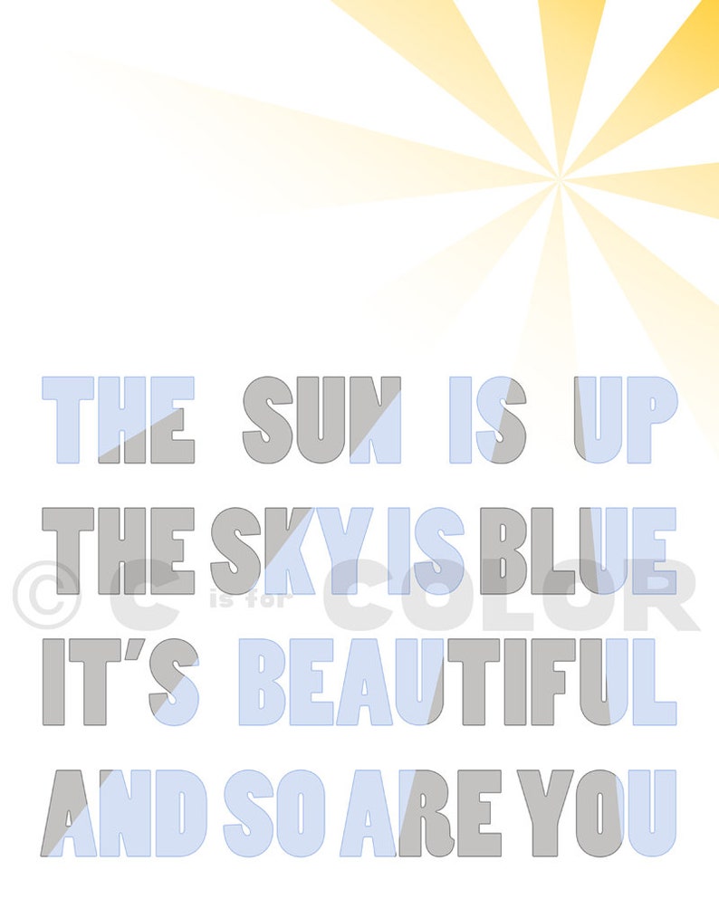 Sun and Sky Beatles Themed Set of Four Nursery Art Prints - Etsy