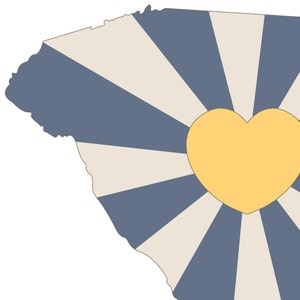 South Carolina Art Print - State of Love - Home is Wherever I'm With ...