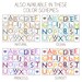 Rainbow Animal Alphabet, Educational Nursery Art Print - Bright Colors ...