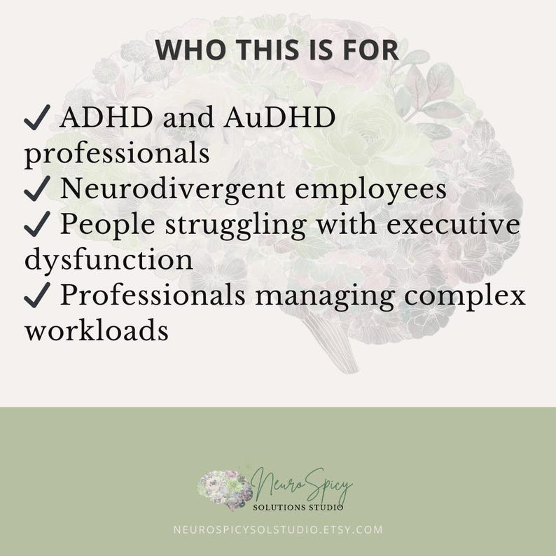 Neurospicy Executive Function Support Guide | ADHD Executive ...