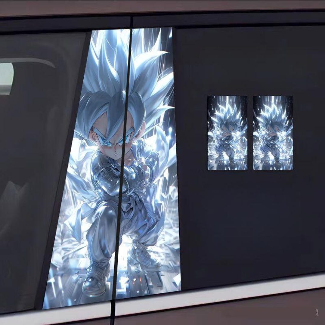 Ultra Instinct Goku Car B Pillar Decal | Dragon Ball Super Anime Vinyl ...